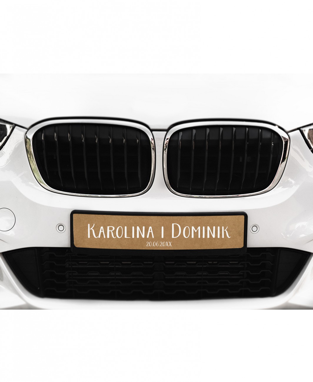 Tablice rejestracyjne do auta ślubnego - rustykalno minimalistyczne ...
